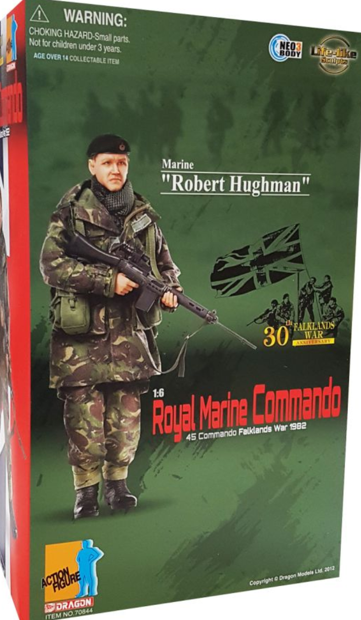 Dragon 1/6 12" Marine Robert Hughman Royal Marine Commando Action Figu ...