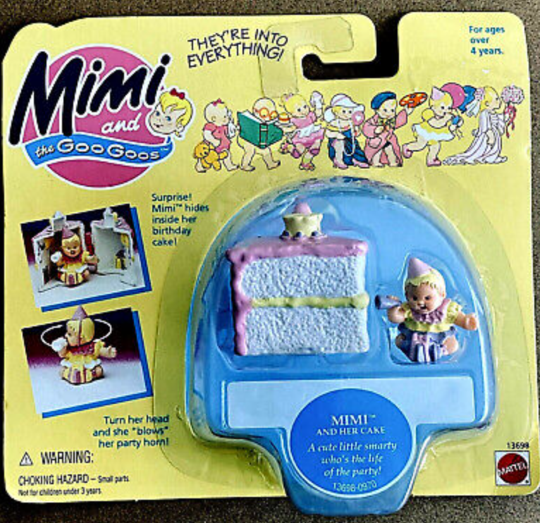 Mattel 1995 Mimi and the Goo Goos Mimi and Her Cake Trading Figure ...