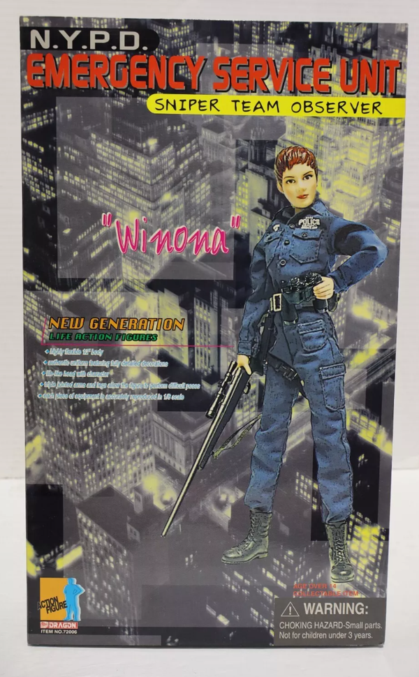 Dragon 1/6 12" N.Y.P.D. Emergency Service Unit Sniper Team Observer Wi – Lavits Figure