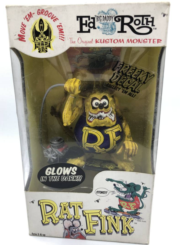 Ed Roth Big Daddy Rat Fink The Original Kustom Monster GID Glows In Th ...