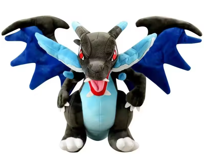 Olyfactory Pokemon Pocket Monster Mega Charizard X 10" Plush Doll Figu ...