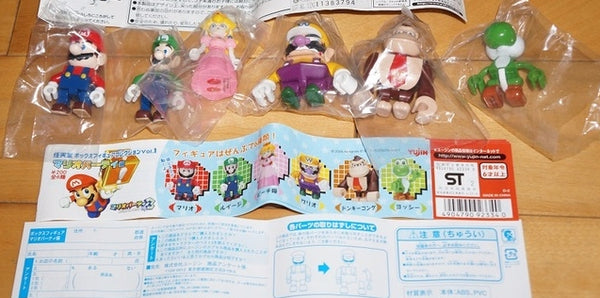 Yujin Super Mario Bros Gashapon Kubrick Style 6 Figure Set – Lavits Figure