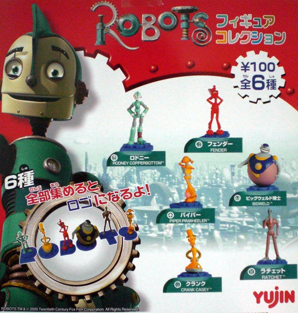 Yujin Disney Robots Blue Sky Studios 20th Century Fox Gashapon 6 Colle ...