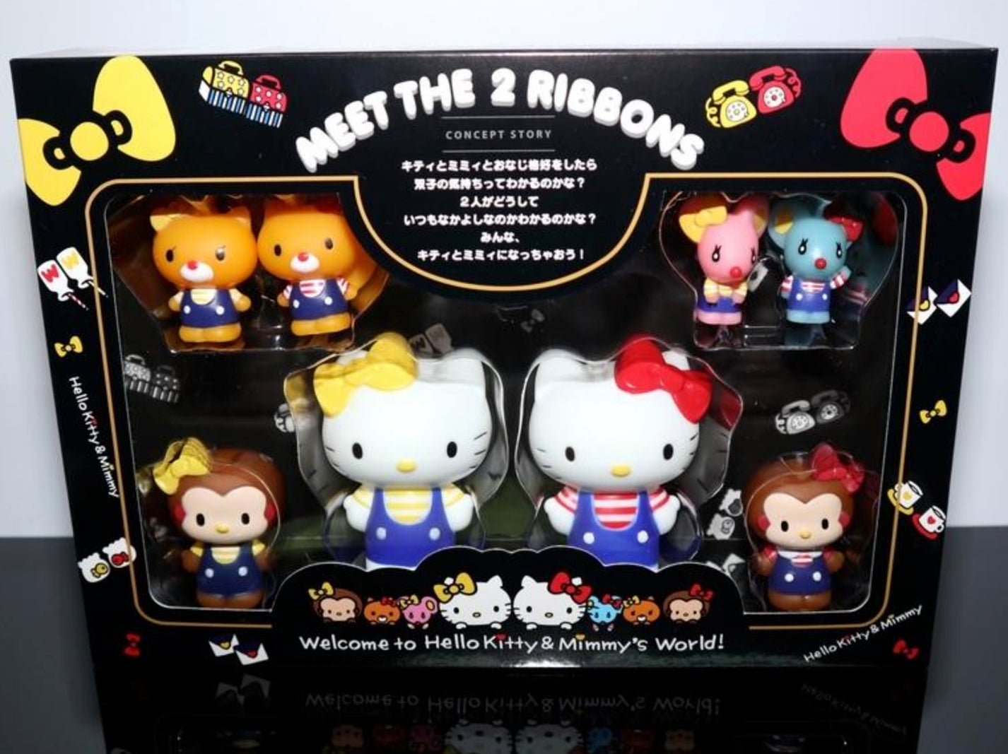 Sanrio Welcome to Hello Kitty & Mimmy's World Meet The 2 Ribbons Tradi ...