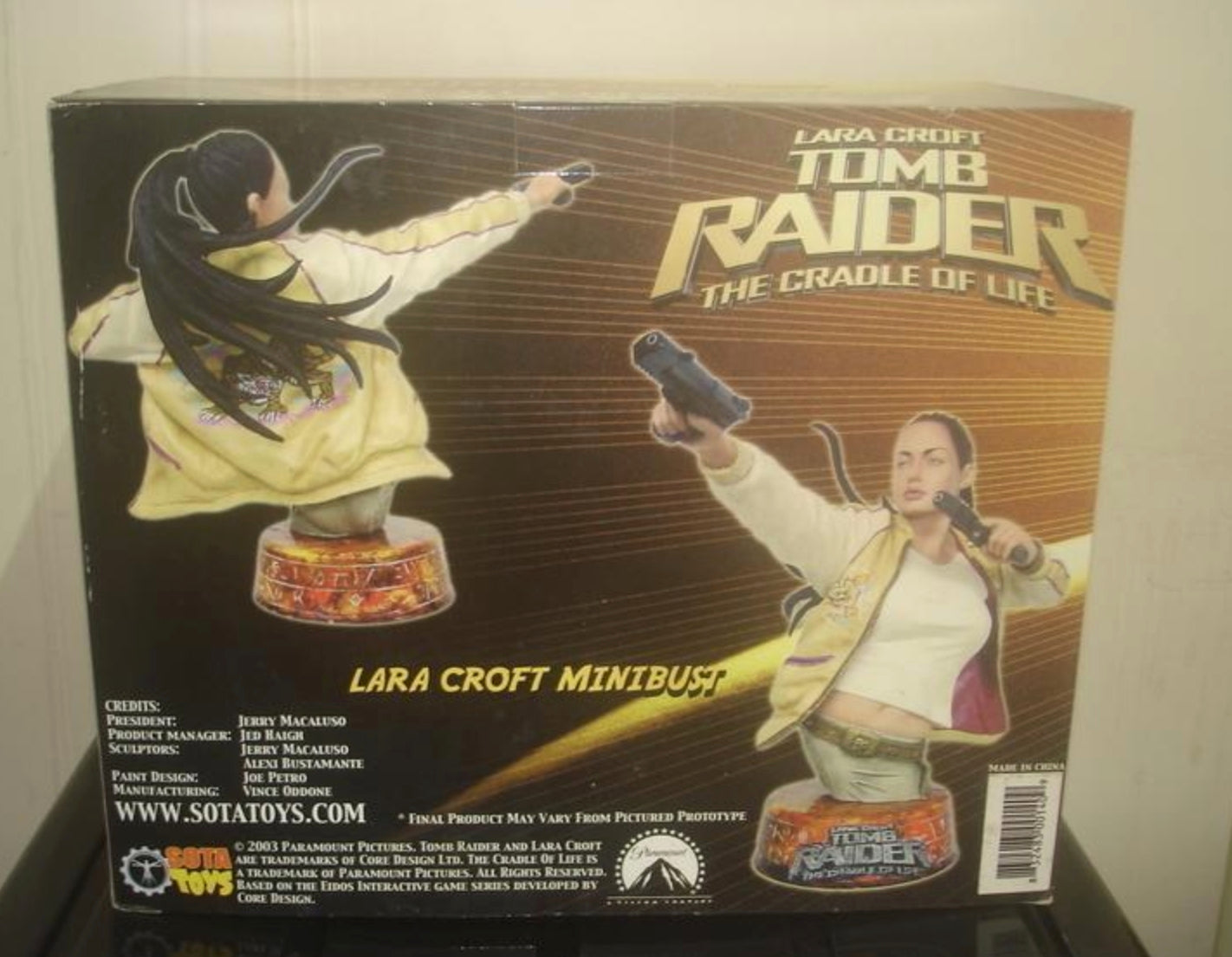 Sota Toys Tomb Raider Lara Croft The Cradle of Life Mini Bust Cold Cas ...