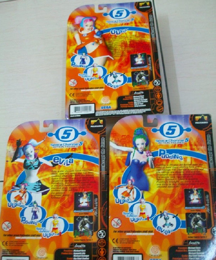 Sega Palisades Dreamcast Space Channel 5 Ulala Evila Pudding 3 Action ...