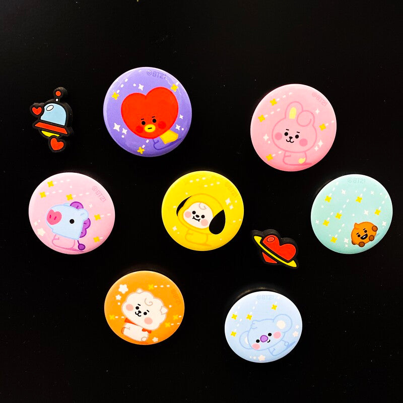 BTS BT21 Taiwan Cosmed Limited 7 Mini Magnet Set – Lavits Figure