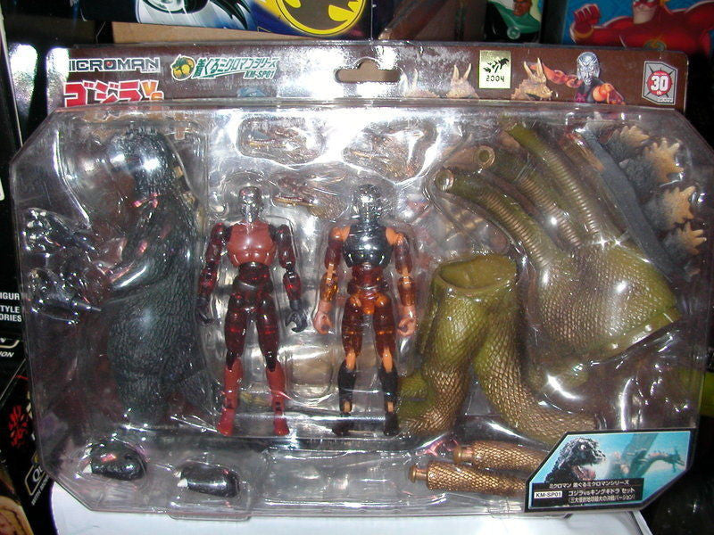 Takara 2004 Microman Micronauts KM-SP01 Godzilla 1964 ver VS King Ghid – Lavits Figure