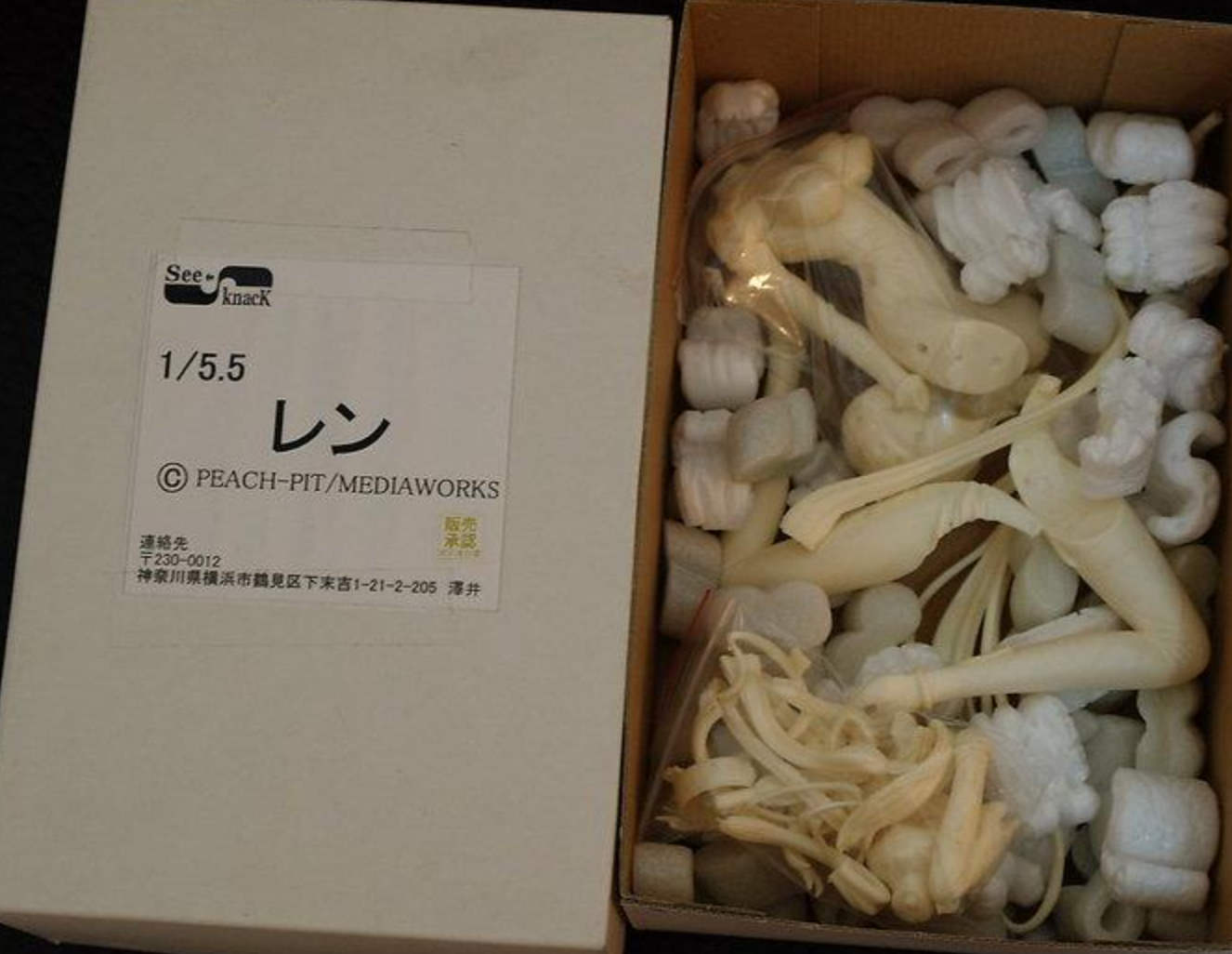 See Knack Peach-Pit 1/5.5 Dears Ren Limited Cold Cast Model Kit Figure ...